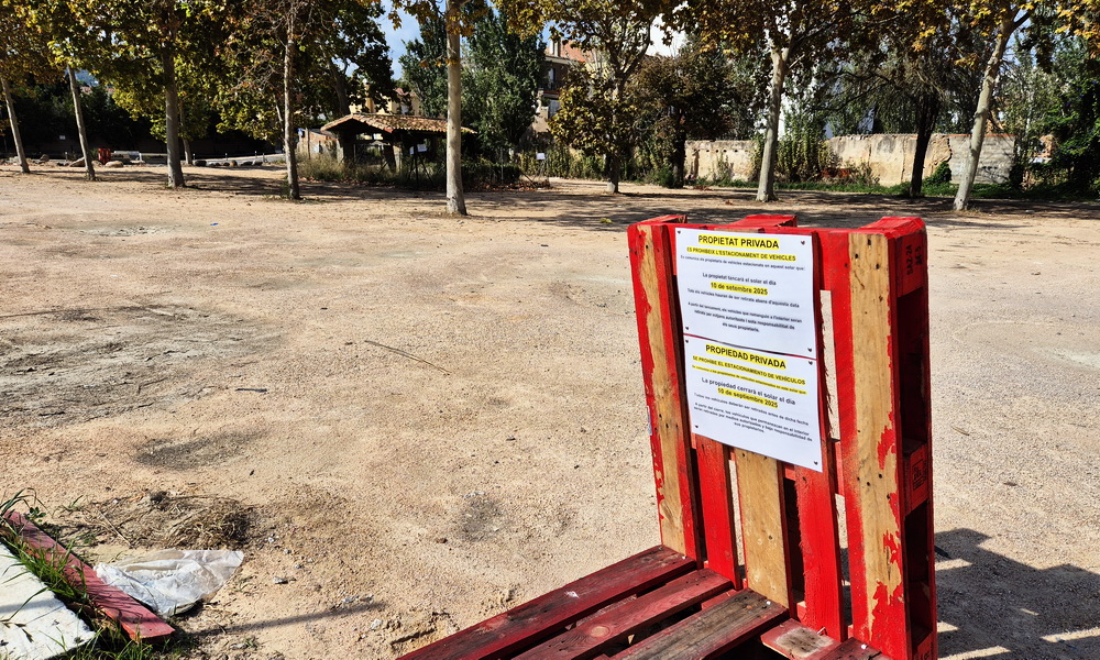 L’aparcament de l’Horta d’en Palahí ha quedat definitivament tancat ...